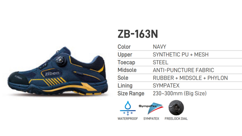 Giày Bảo Hộ Ziben 163N - Thế Giới Bảo Hộ Lao Động