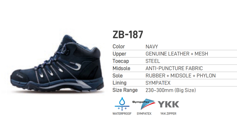 Giày bảo hộ Ziben 187 - Thế Giới Bảo Hộ Lao Động